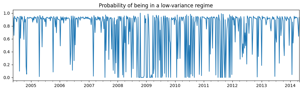 Markov switching dynamic regression models — statsmodels